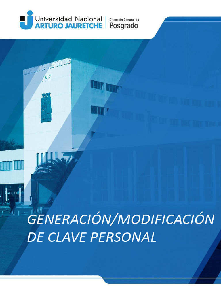 Generar_cambiar Clave Unaj | PDF