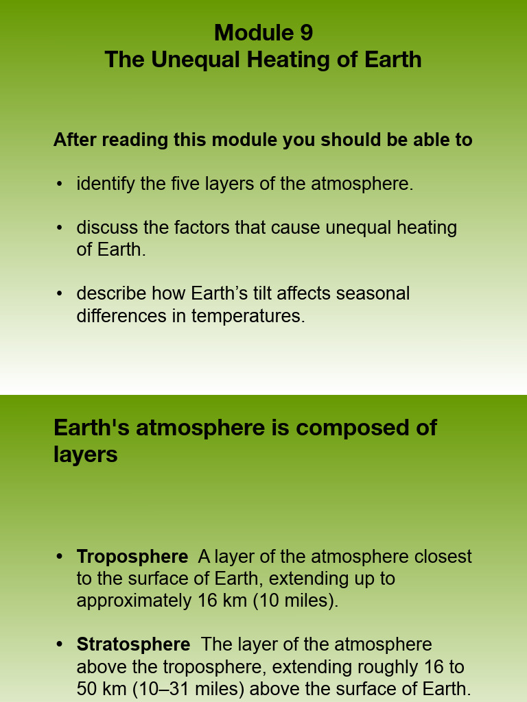 Unequal Heating and Air Currents Explained | PDF | Atmosphere Of Earth ...