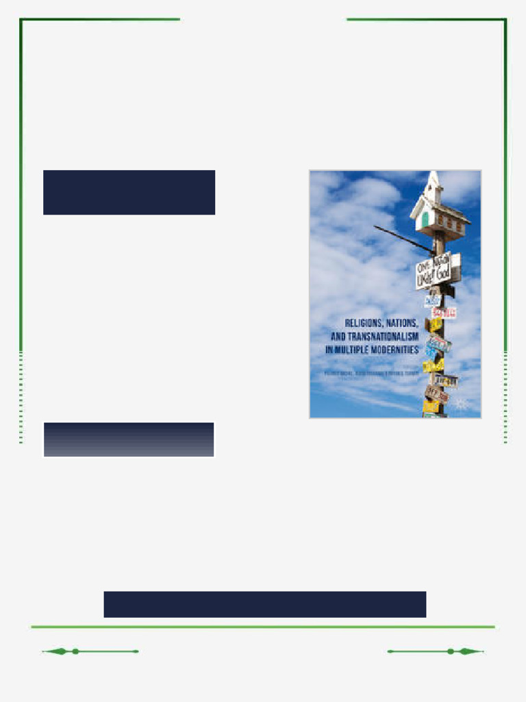 Religions, Nations, and Transnationalism in Multiple Modernities 1st ...