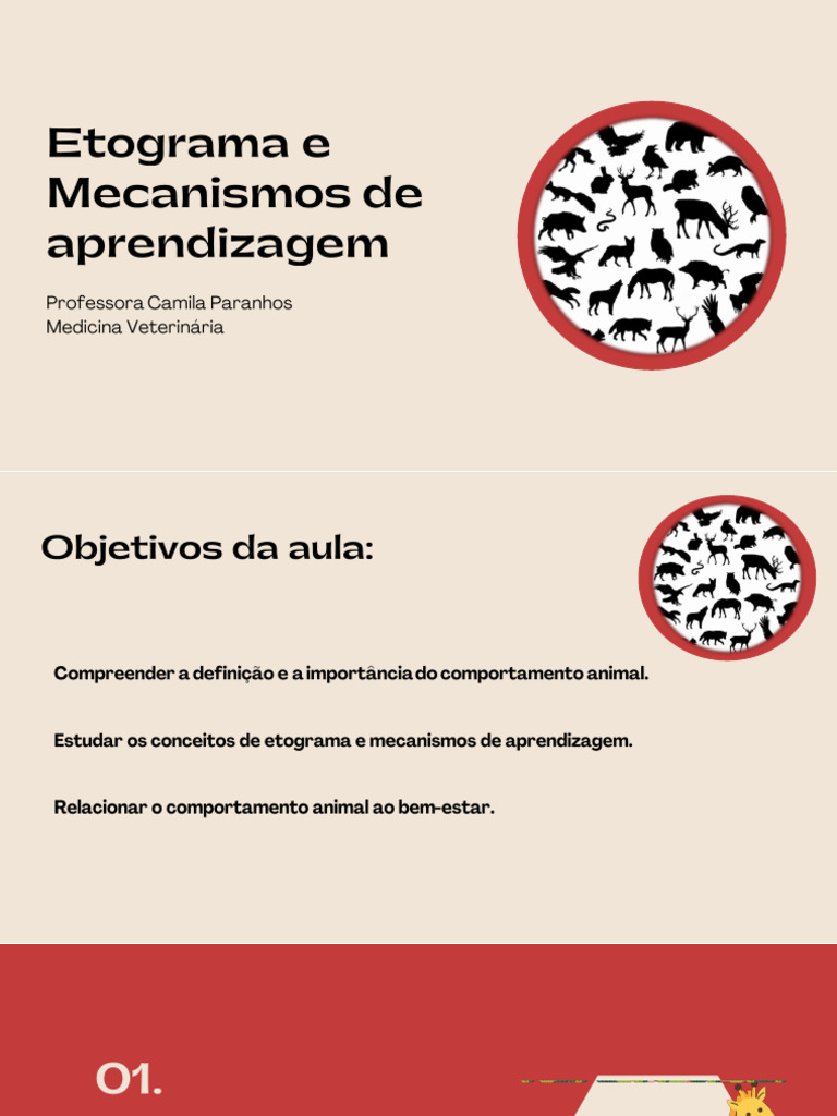 Aula3 Etograma e Mecanismos de Aprendizagem | PDF