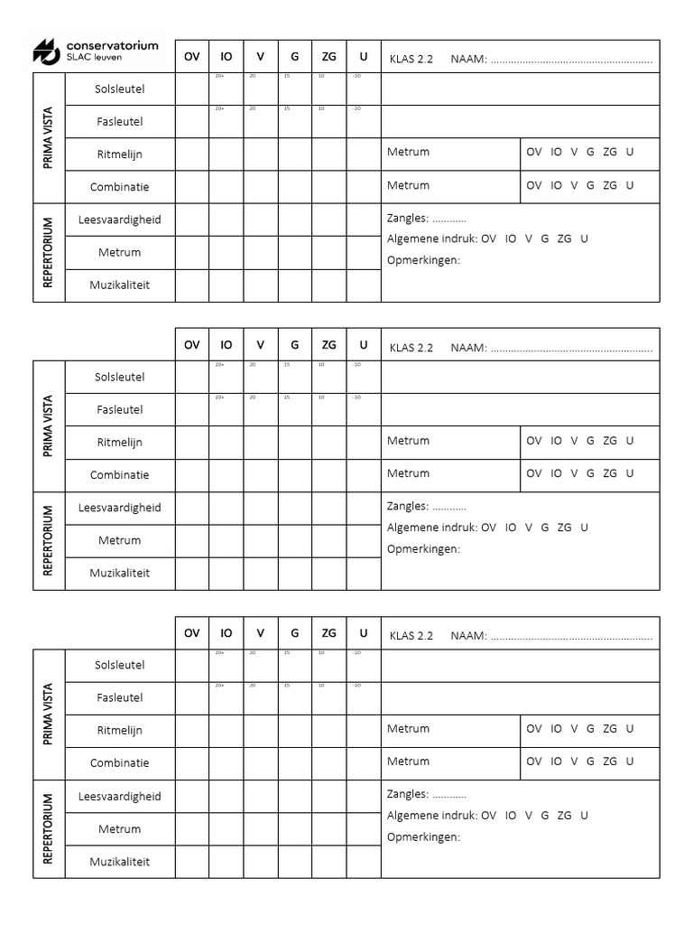 Notitieblad REP en PV - Jongeren 2.2 | PDF
