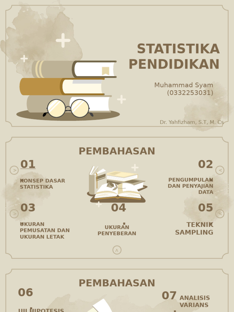 Ppt (Muhammad Syam) Statistika Pendidikan | PDF