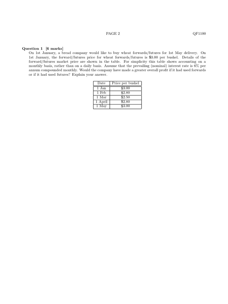 Hedging Strategies in Futures and Options | PDF | Futures Contract ...