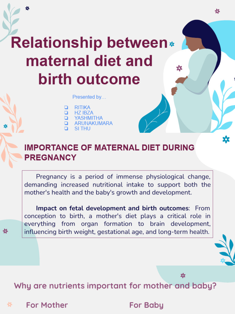 Maternal Diet Impact on Birth Outcomes | PDF | Diet (Nutrition) | Diet ...