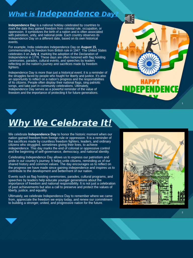 Understanding Independence Day Celebrations | PDF | Independence Day ...