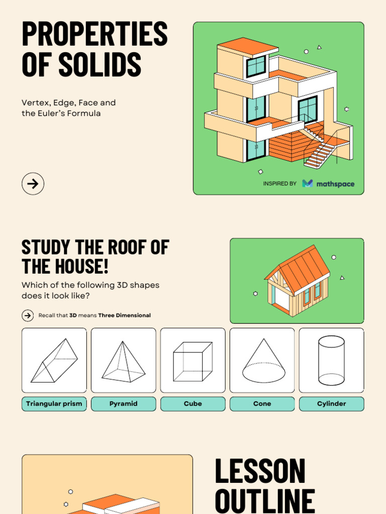 Properties of Solids and Euler's Formula | PDF | Vertex (Geometry ...