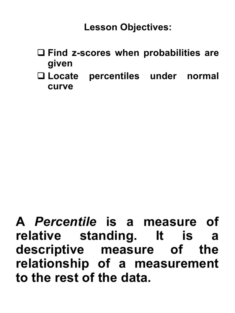 Z-Scores and Percentiles in Statistics | PDF