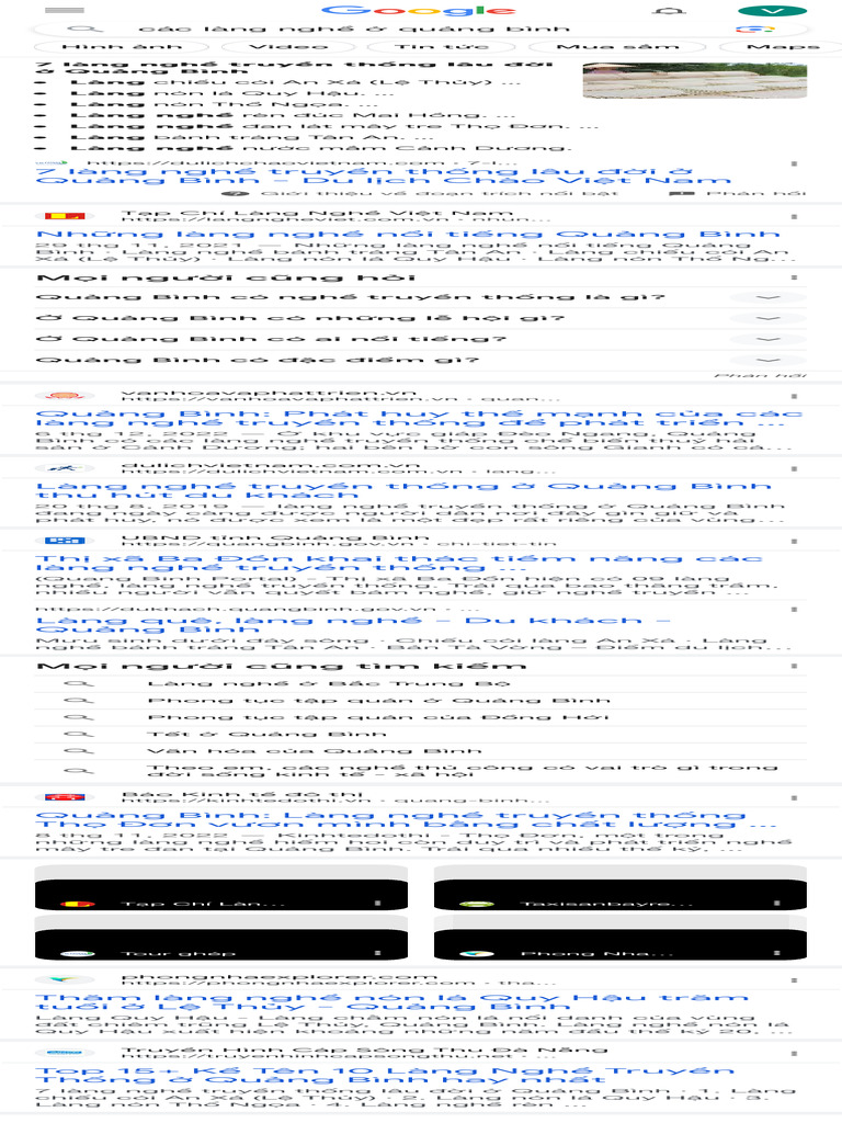 các làng nghề ở quảng bình - Tìm trên Google | PDF