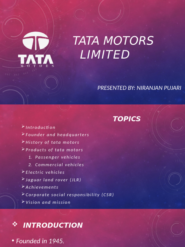 Overview of Tata Motors Limited | PDF