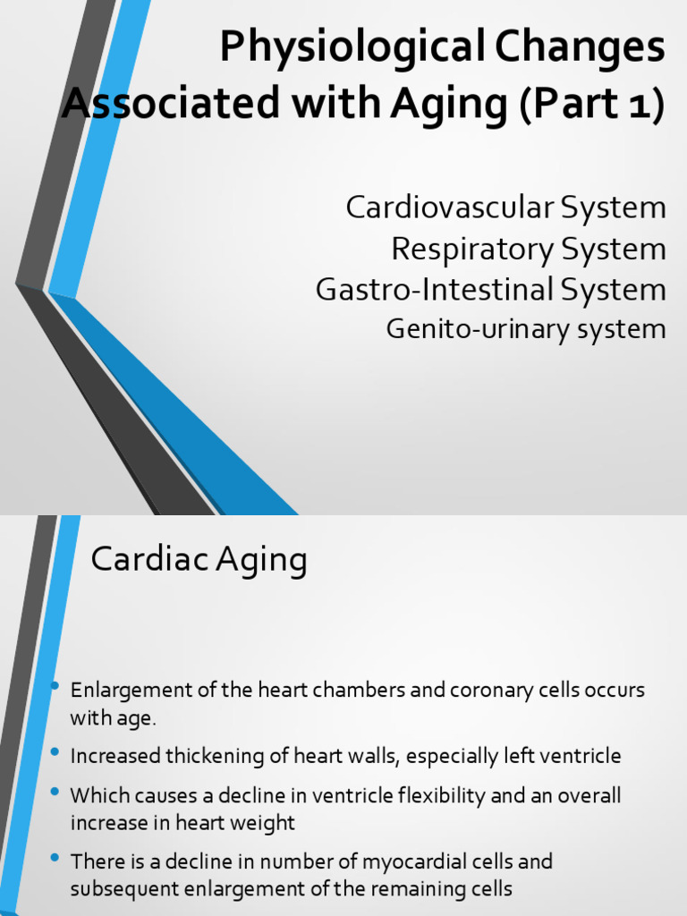 Physiological Aging Changes Overview | PDF | Lung | Heart
