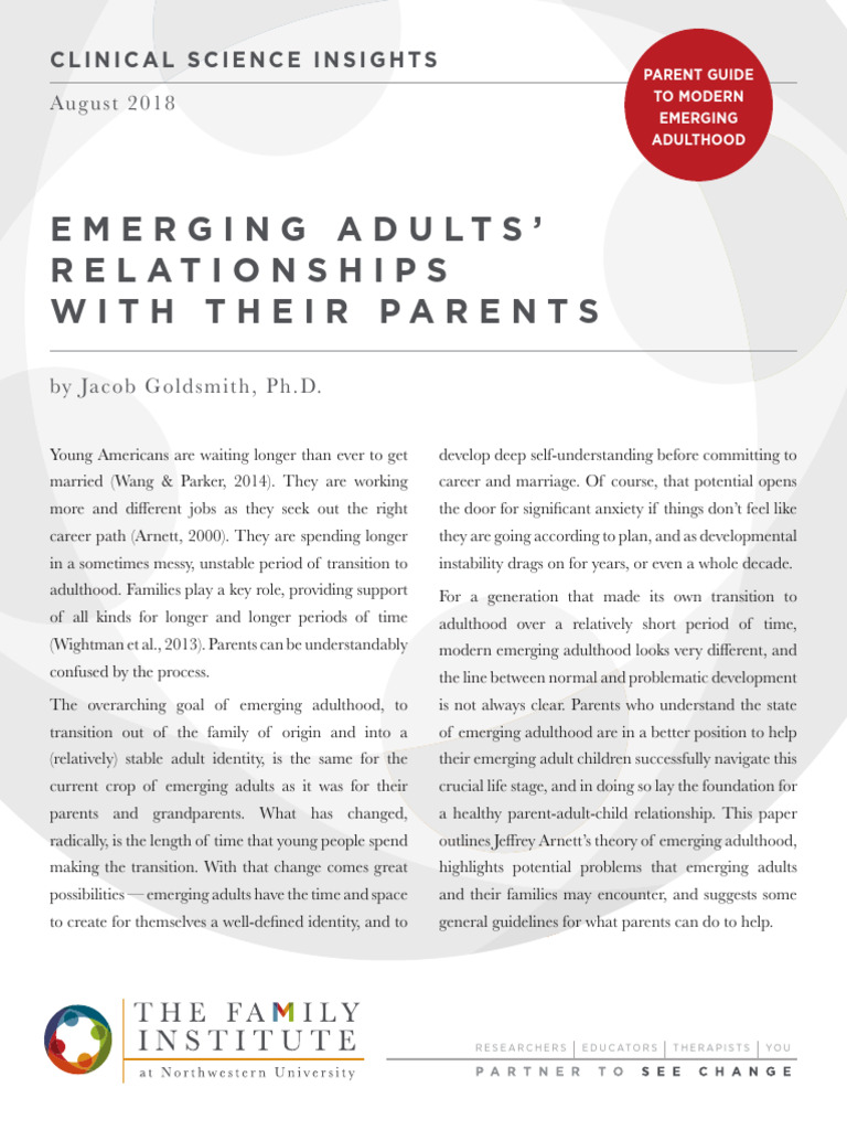 Navigating Modern Emerging Adulthood | PDF | Adults | Adolescence