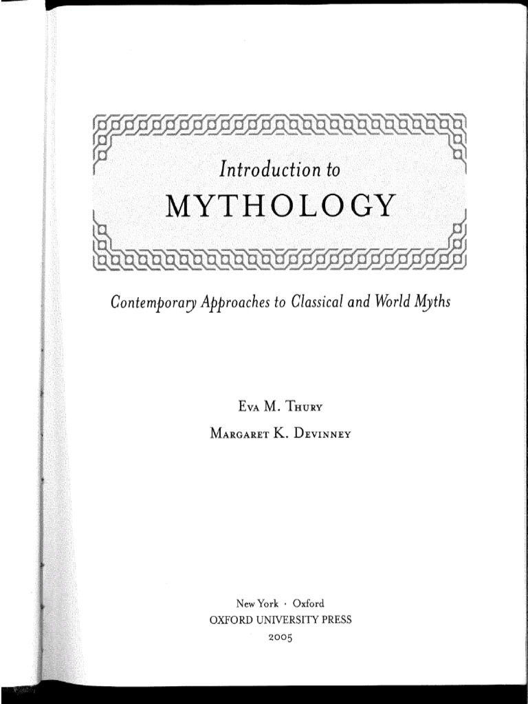 Introduction to Mythology | PDF