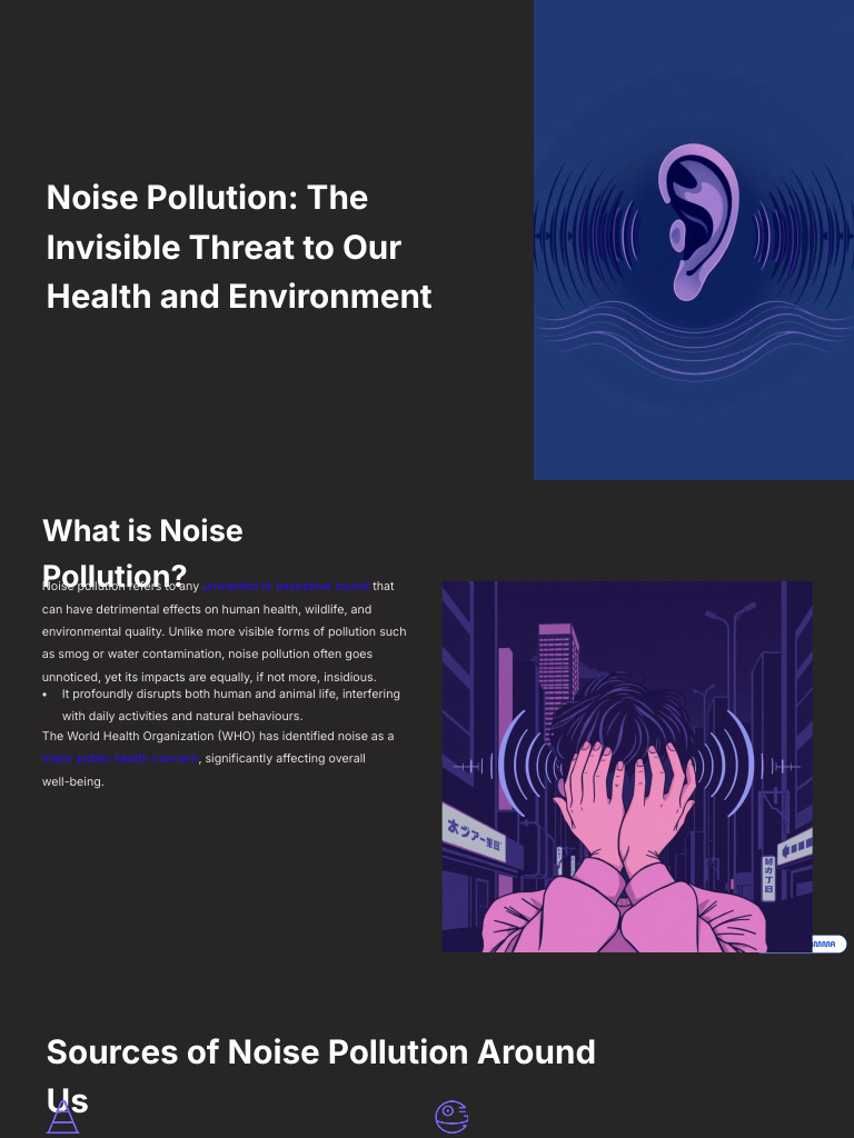 Understanding Noise Pollution's Impact | PDF | Noise | Natural Environment