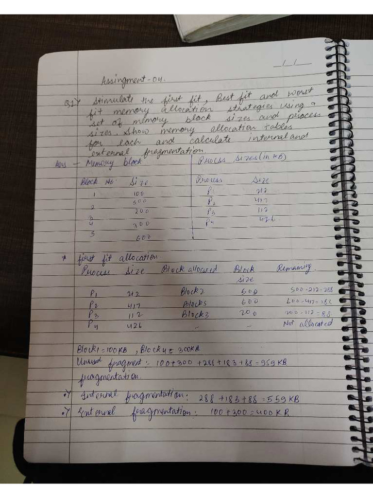 Assignment 4 Os | PDF