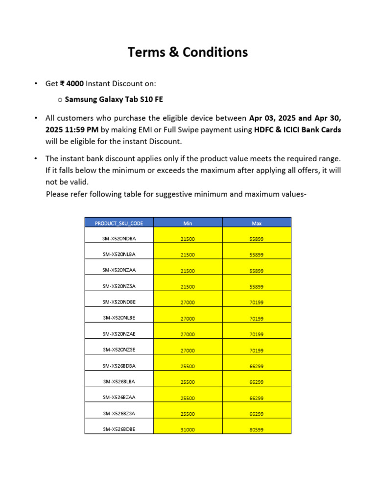 tab-s10fe-4000-hdfc-icici-03-apr-30-apr-25 | PDF | Credit Card | Payments