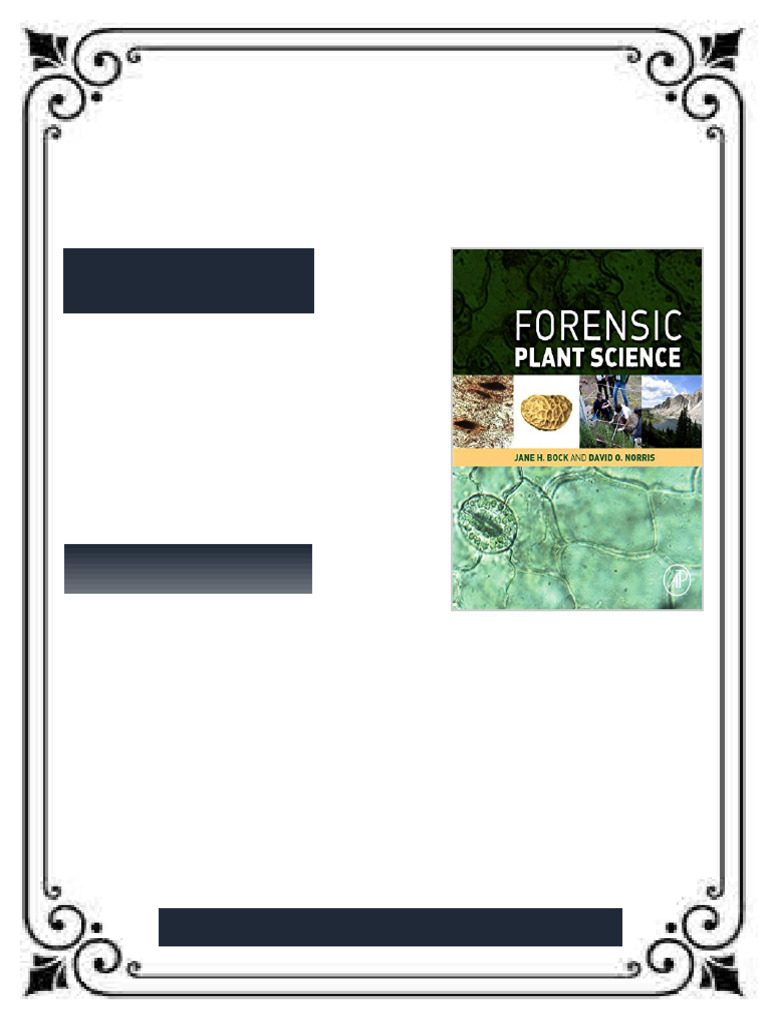 Forensic Plant Science 1st Edition Jane H Bock ebook digital reading version | PDF | Forensic ...