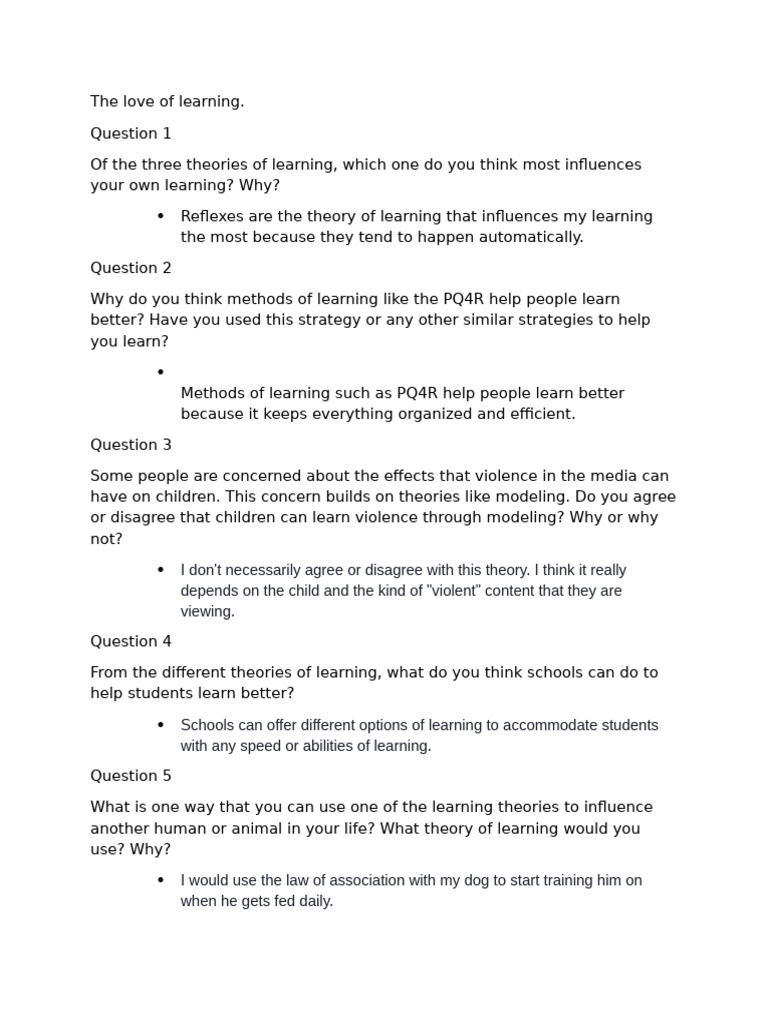 The Love of Learning | PDF