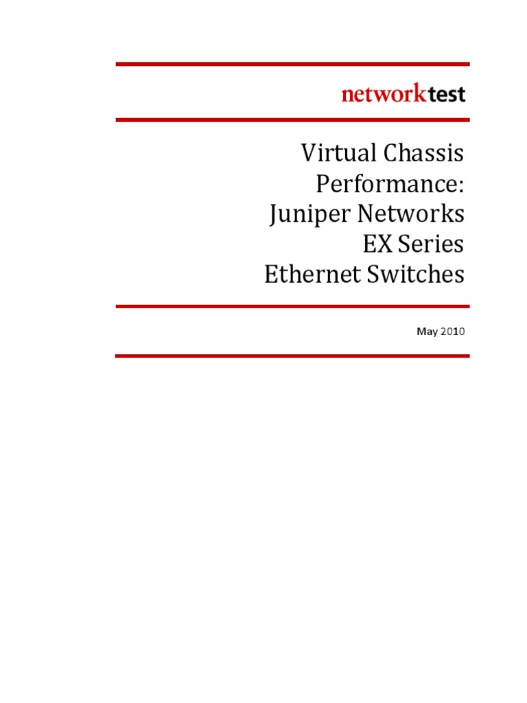 Juniper EX 4200 Virtual Chassis Performance | PDF | Network Switch ...