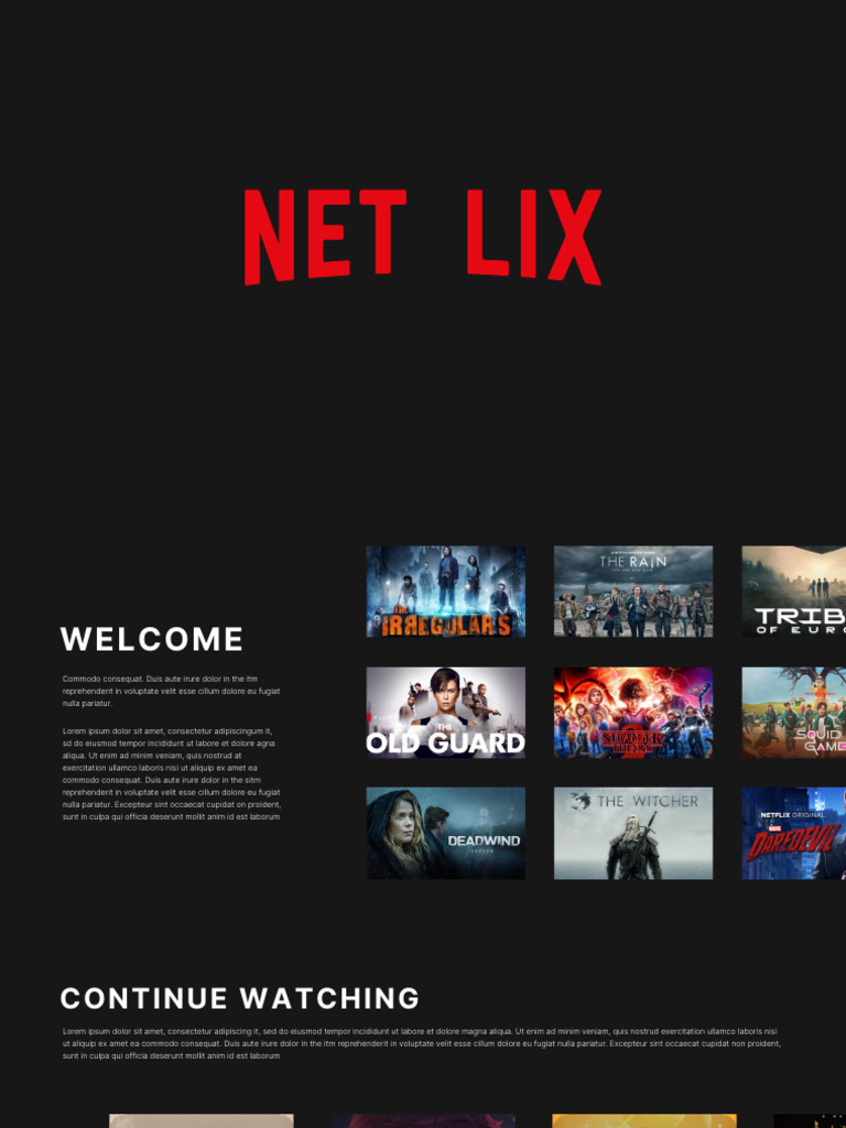 Netflix Theme Template | PDF