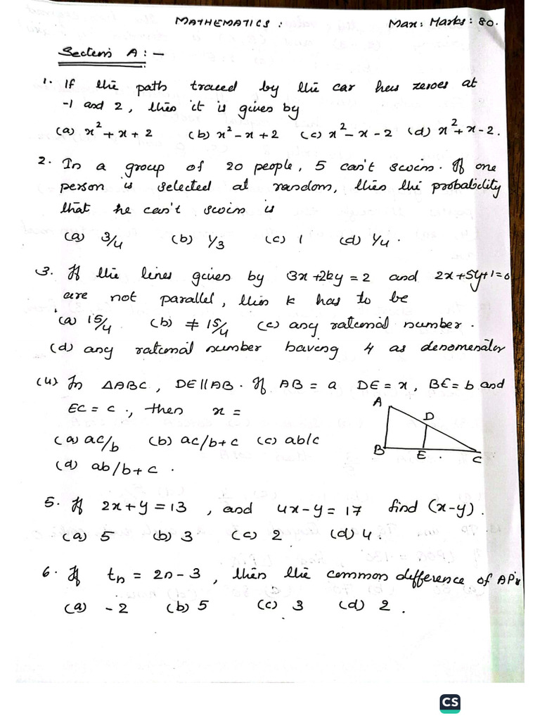 10 Practice Paper | PDF