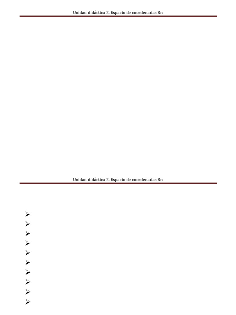Unidad Didáctica 2. Espacio de Coordenadas Rn 1 | PDF | Base (álgebra lineal) | Espacio vectorial