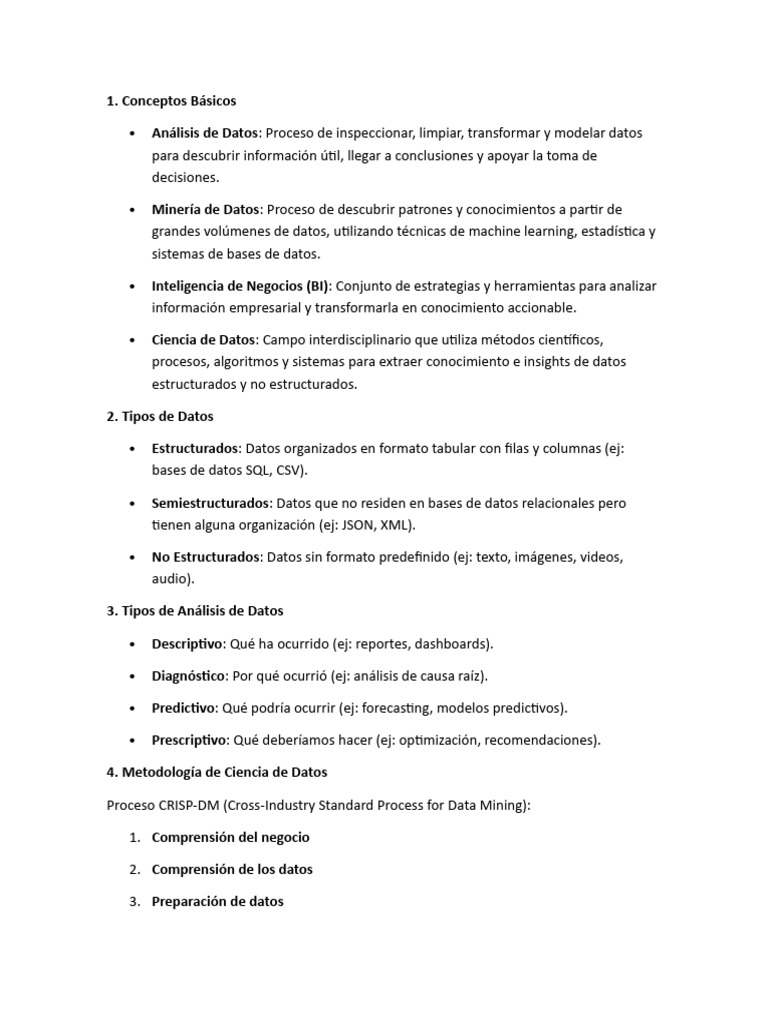 repaso | PDF | Datos | Análisis de los datos