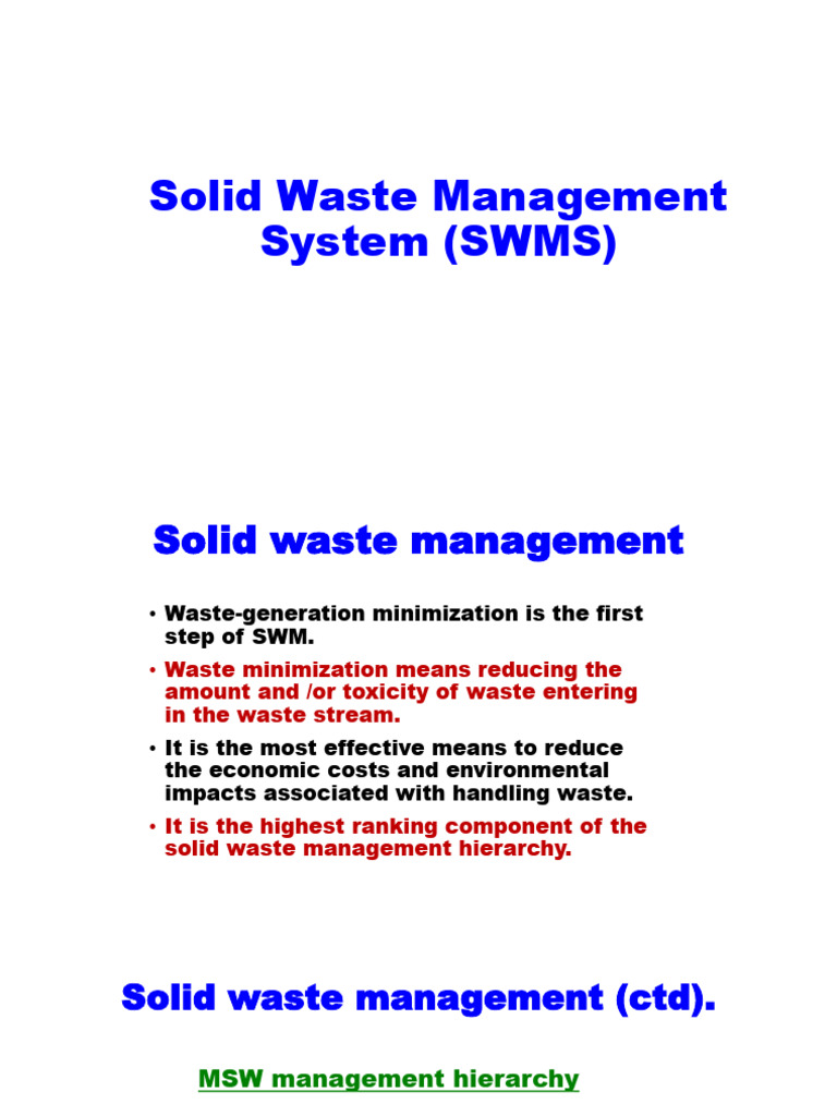 Solid Waste Management Strategies | PDF | Pyrolysis | Waste Management