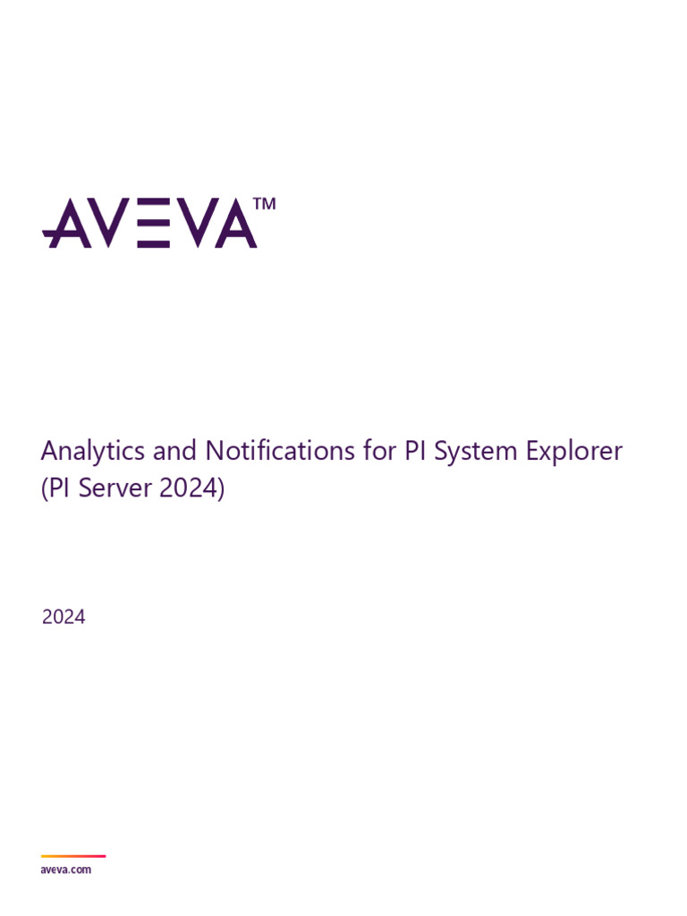 PI System Explorer Analytics Guide | PDF | Analysis | Information ...