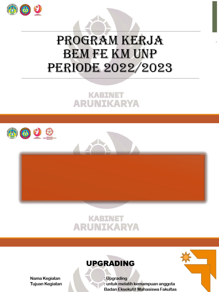 Program Kerja BEM FE KM UNP 2022/2023 | PDF