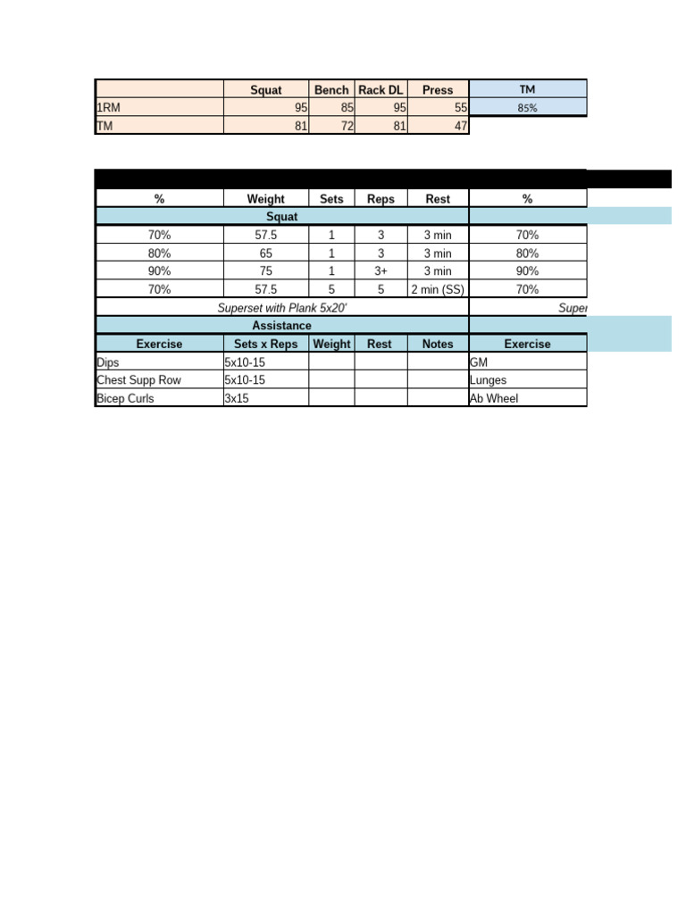 531 FSL | PDF | Weight Training | Strength Training
