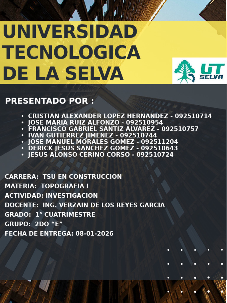 TIPOS DE LEVANTAMIENTO. JESUS ALONSO _085358 | PDF | Topografía ...