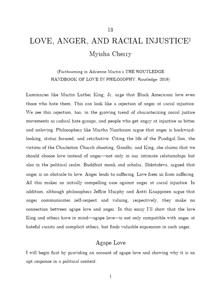 Cherry Love Anger | PDF | Anger | Love