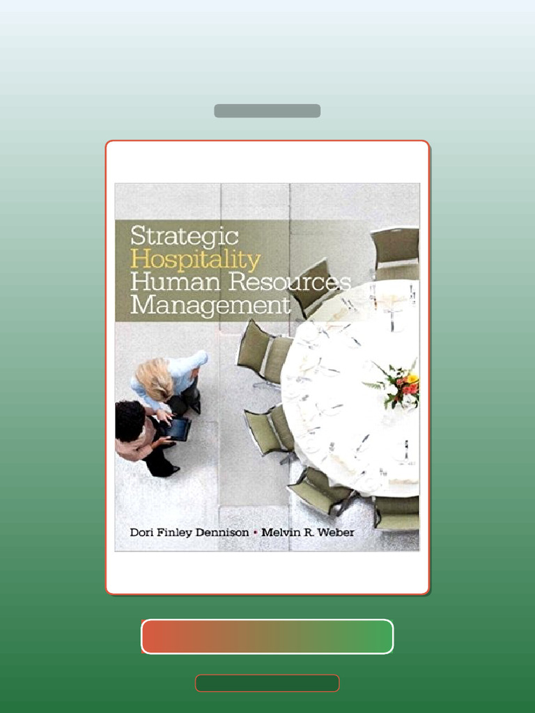 Test Bank for Strategic Hospitality Human Resources Management | PDF ...