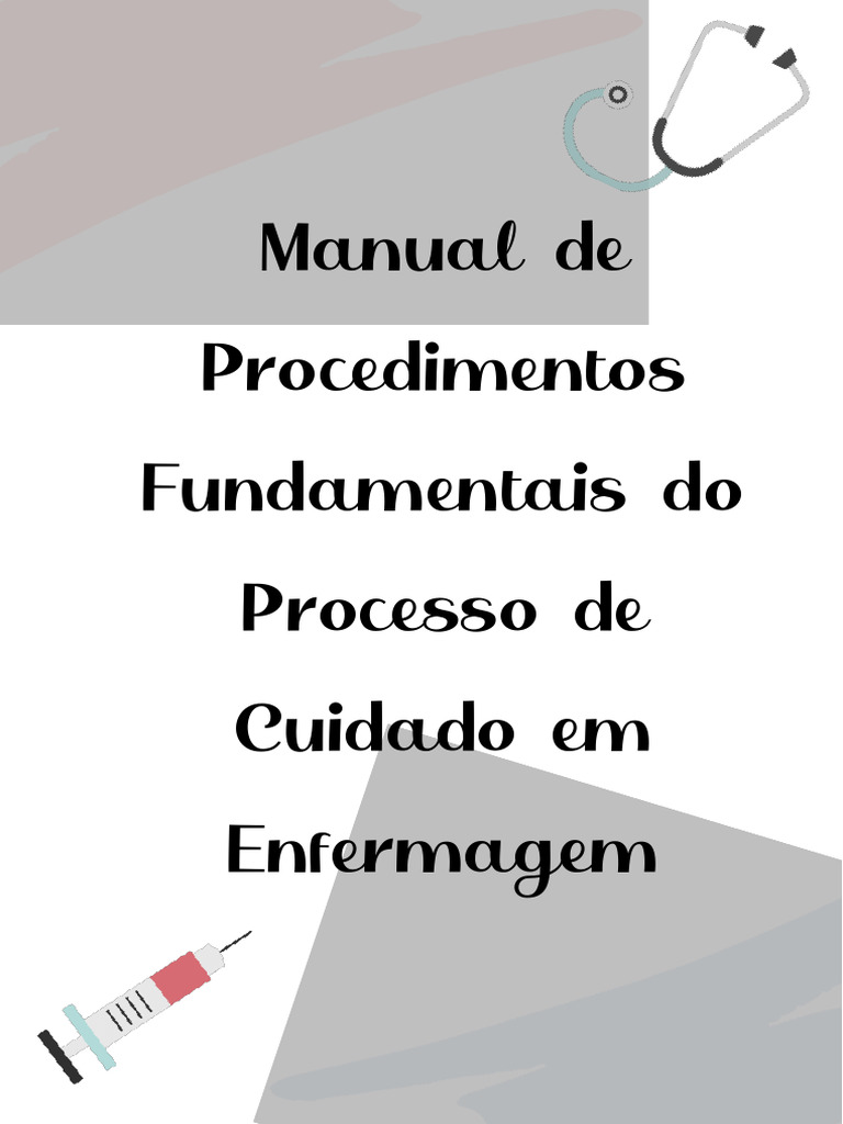 Manual | PDF | Enfermagem | Pressão sanguínea