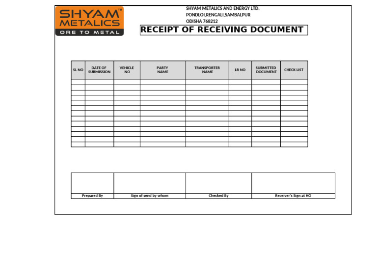 Receive Format | PDF