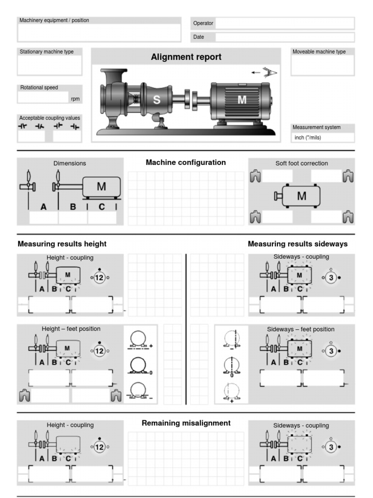 SKF TMEA Shaft Alignment Report | PDF | Technology & Engineering