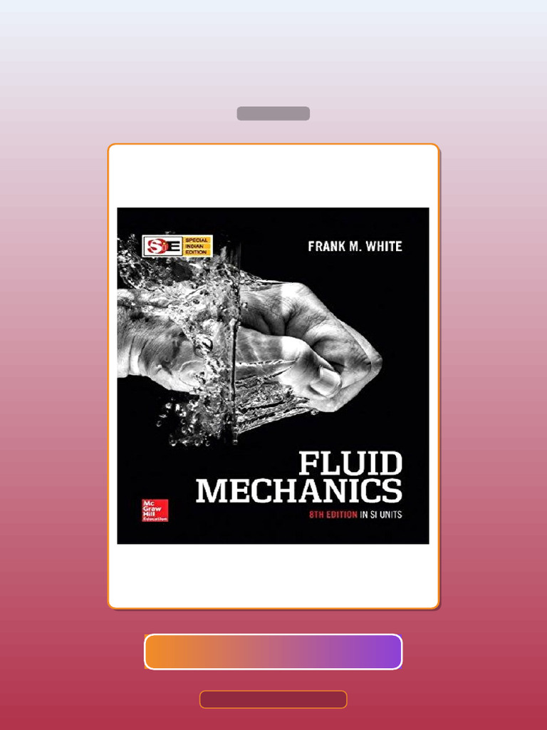 Test Bank for Fluid Mechanics 8th Edition White | PDF | Fluid Dynamics