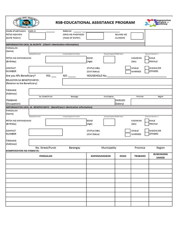 EAP FORM | PDF | Social Policy