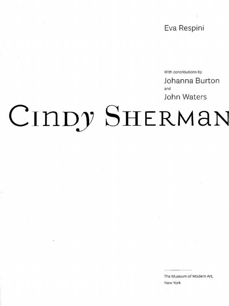 Respini. Cindy Sherman | PDF