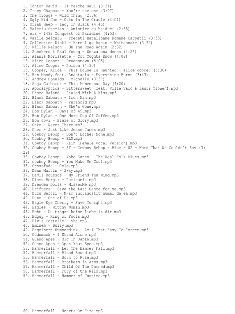 Ultimate Playlist Pdf