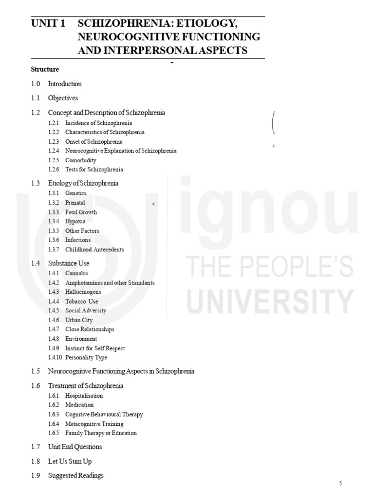 Block-4 | PDF | Schizophrenia | Mental Disorder