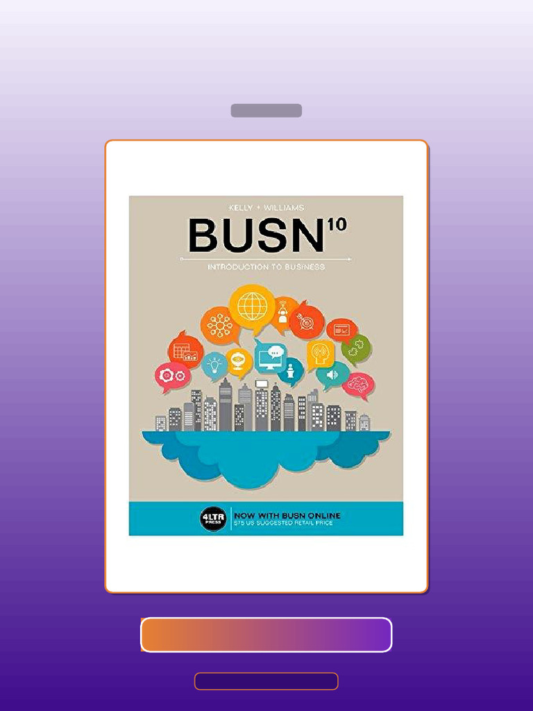 Test Bank for BUSN 10 Introduction to Busines 10th Edition | PDF