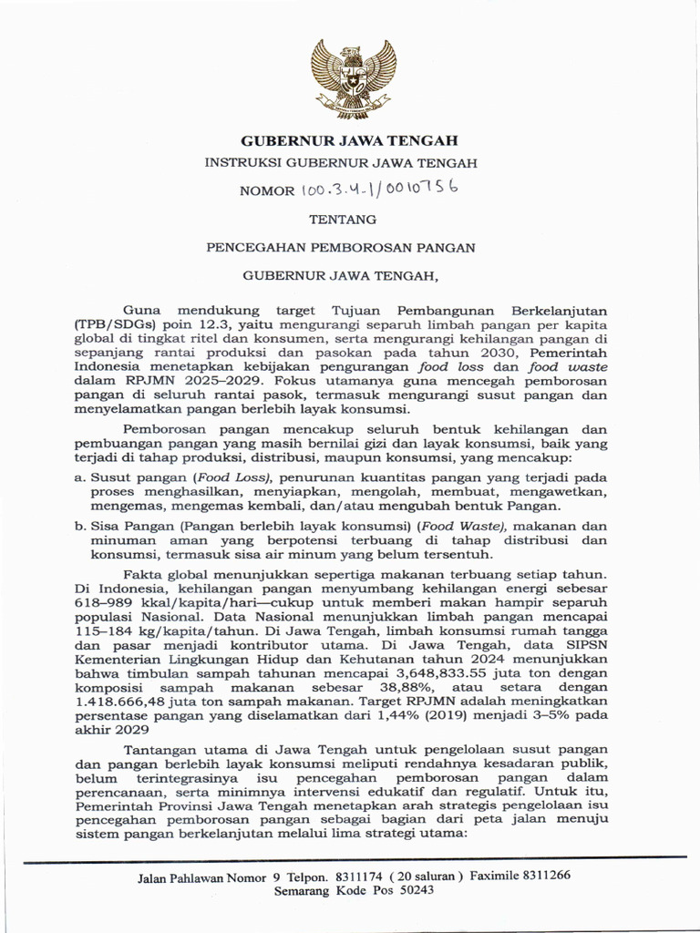 Ingub Pencegahan Pemborosan Pangan TTD 2025 | PDF