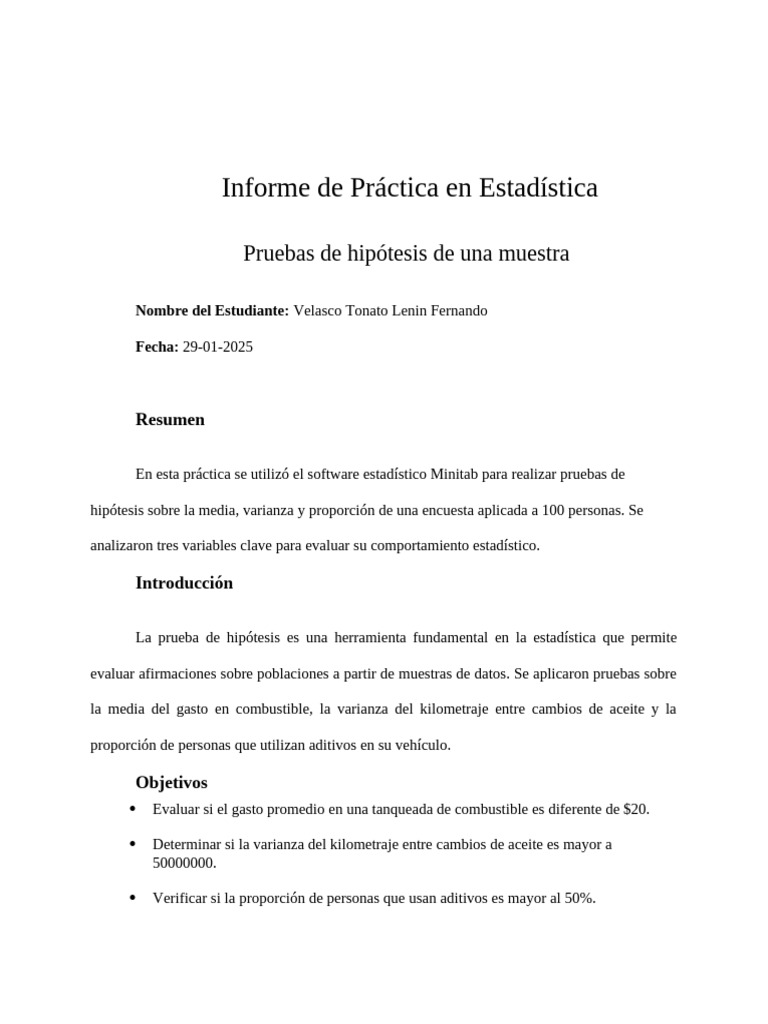 Formato de Informe II | PDF