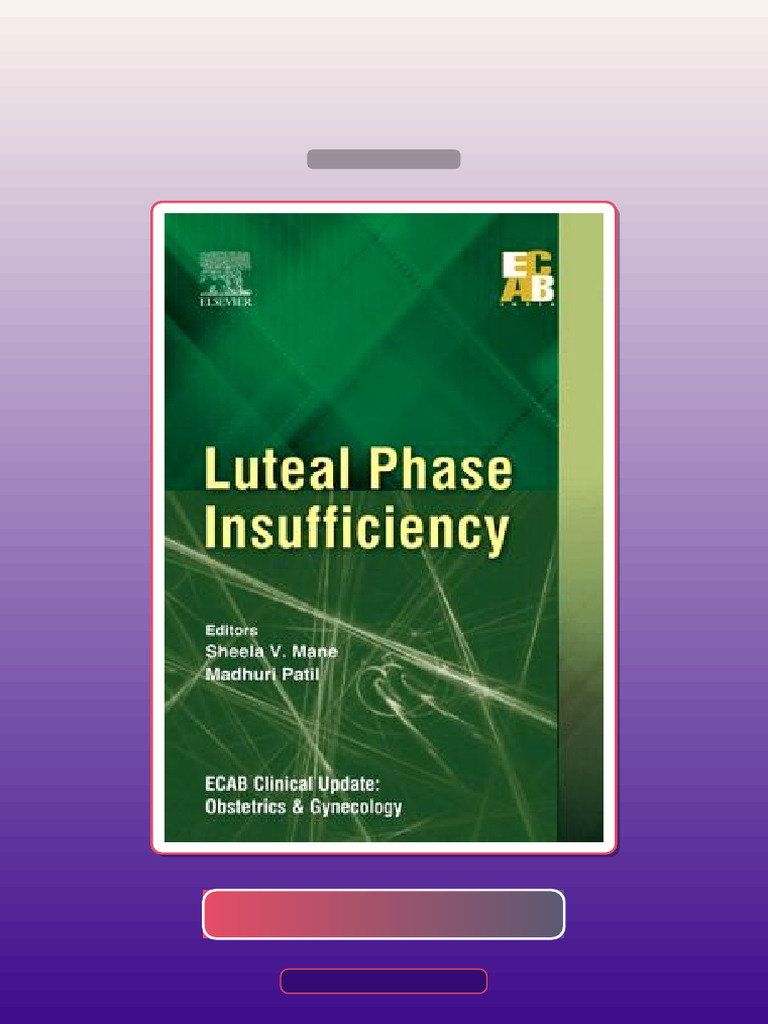 Test Bank for Luteal Phase Insufficiency ECAB | PDF | Multiple Choice