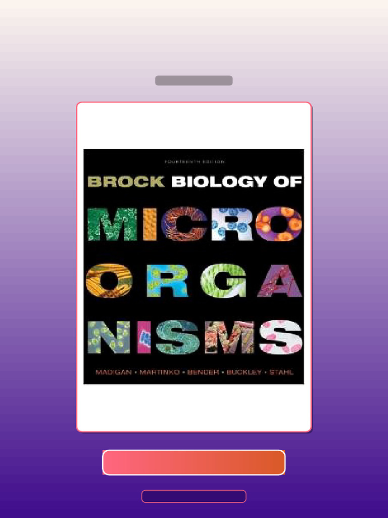 Test Bank for Brock Biology of Microorganisms 14th Edition Michael T ...