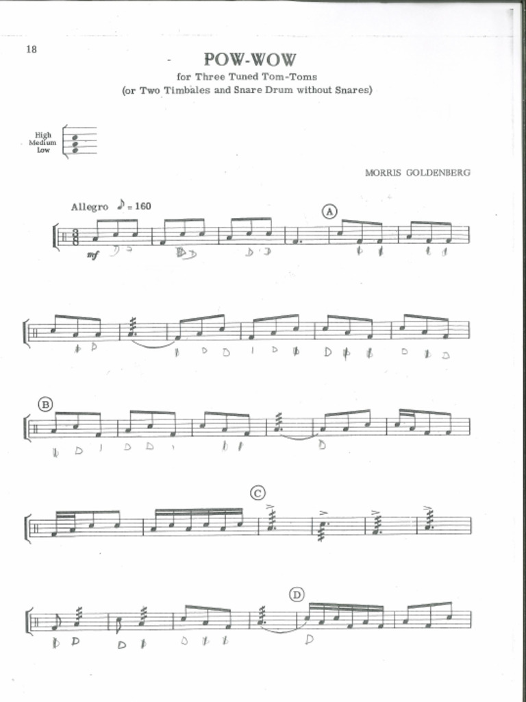 Multipercusión - Pow Wow, Morris Goldenberg | PDF