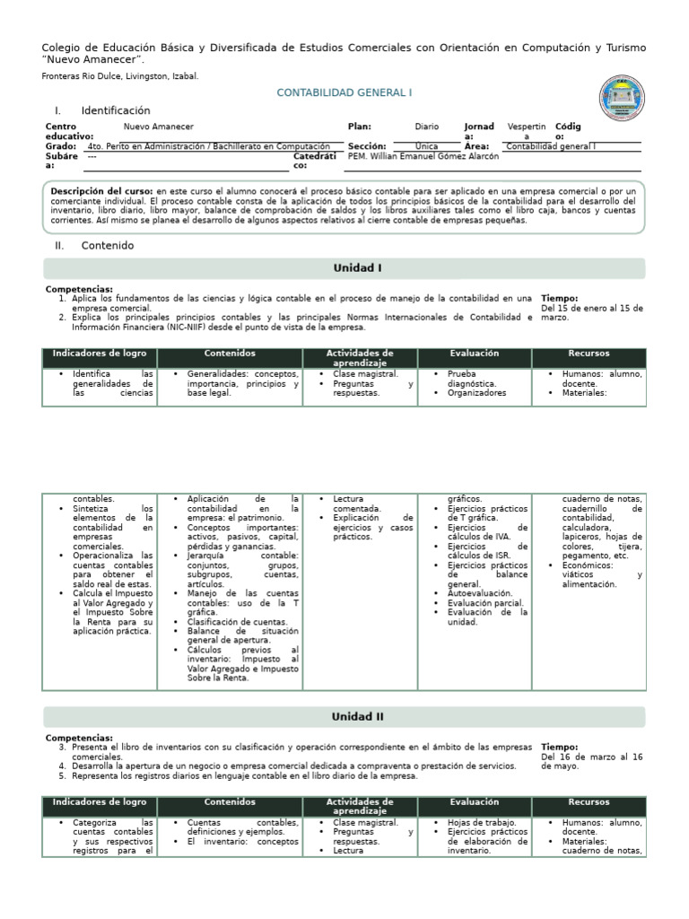 Contabilidad General I: Curso Completo | PDF | Contabilidad | Business