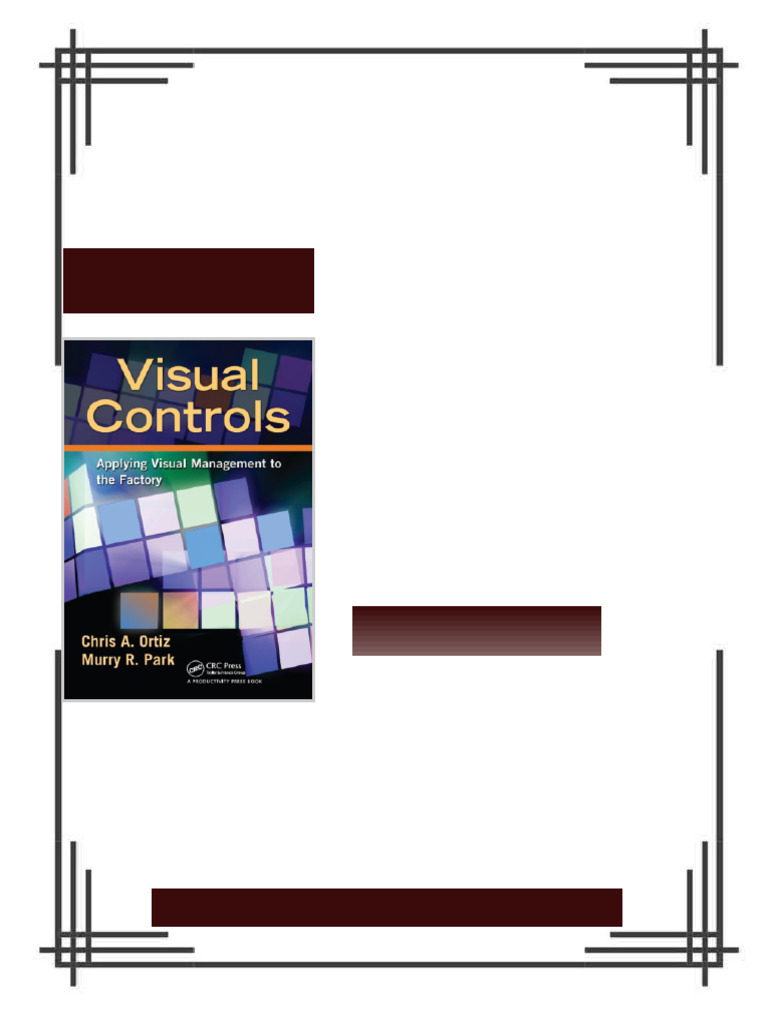 Visual Controls Applying Visual Management to the Factory 1st Edition ...