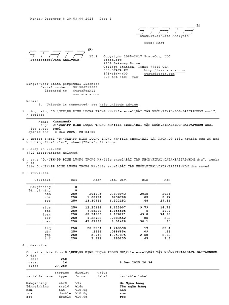 Stata Data Analysis and Statistics | PDF | Akaike Information Criterion ...